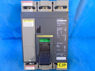 SQUARE D CIRCUIT BREAKER POWERPACT PJ600 PJL36000S60 600A 3P 600V 1YR ...