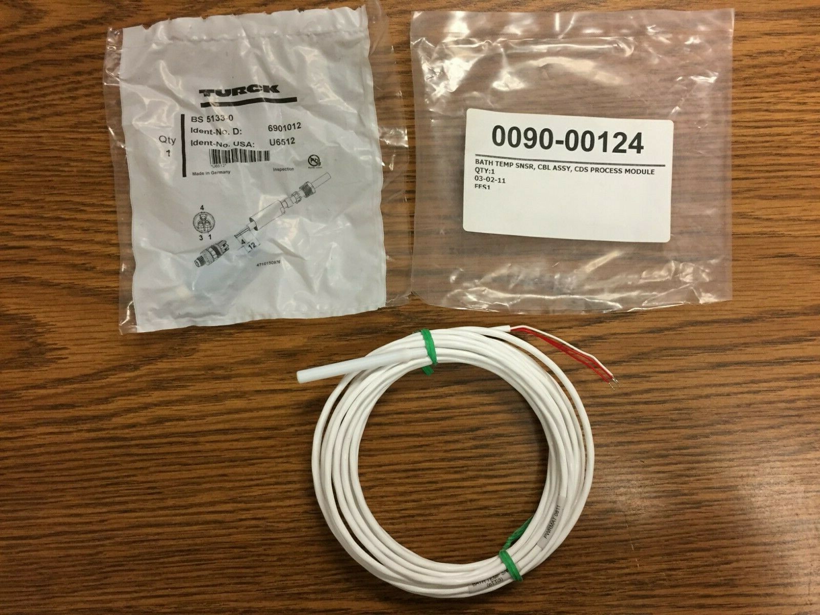 Bath Temp Sensor, CDS Process Module. 15FT Cable with Turck BS 5133-0 ...