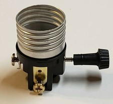 Leviton 3 Terminal Turn Knob Lamp Socket Interior for Wiring Bottom ...