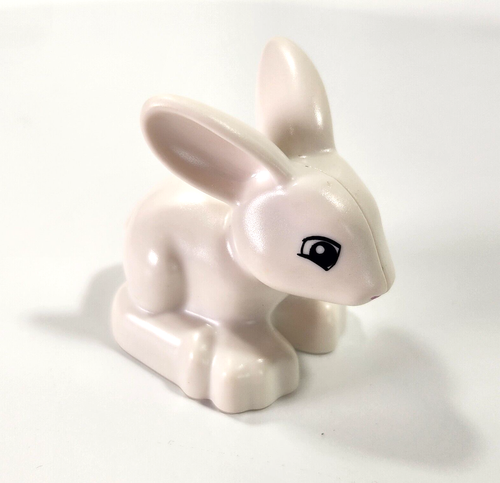 LEGO Duplo Minifigures White Bunny Rabbit Animal Farm Figure | eBay