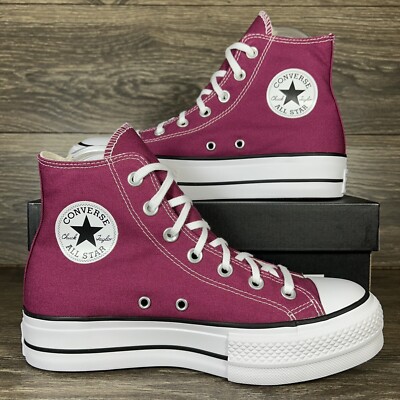 Converse Women's Chuck Taylor All Star Lift Berry Platform Sneakers ...