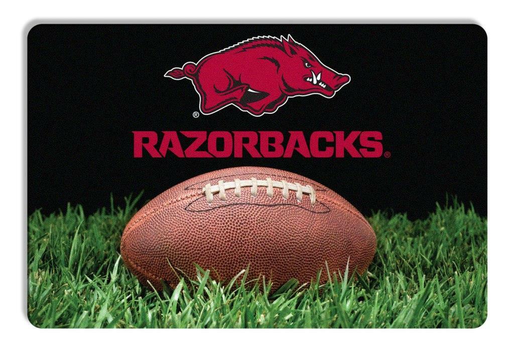 Arkansas Razorbacks Large Pet Bowl Mat [NEW] NCAA Dog Treat Food Water ...