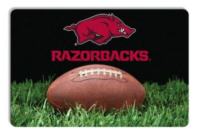 Arkansas Razorbacks Large Pet Bowl Mat [NEW] NCAA Dog Treat Food Water ...