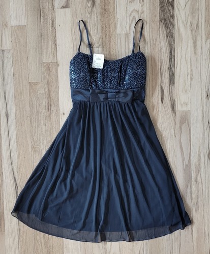 Ruby Fox Special Occasion Homecoming Wedding Prom Dress Navy Sz M Knee Length | eBay