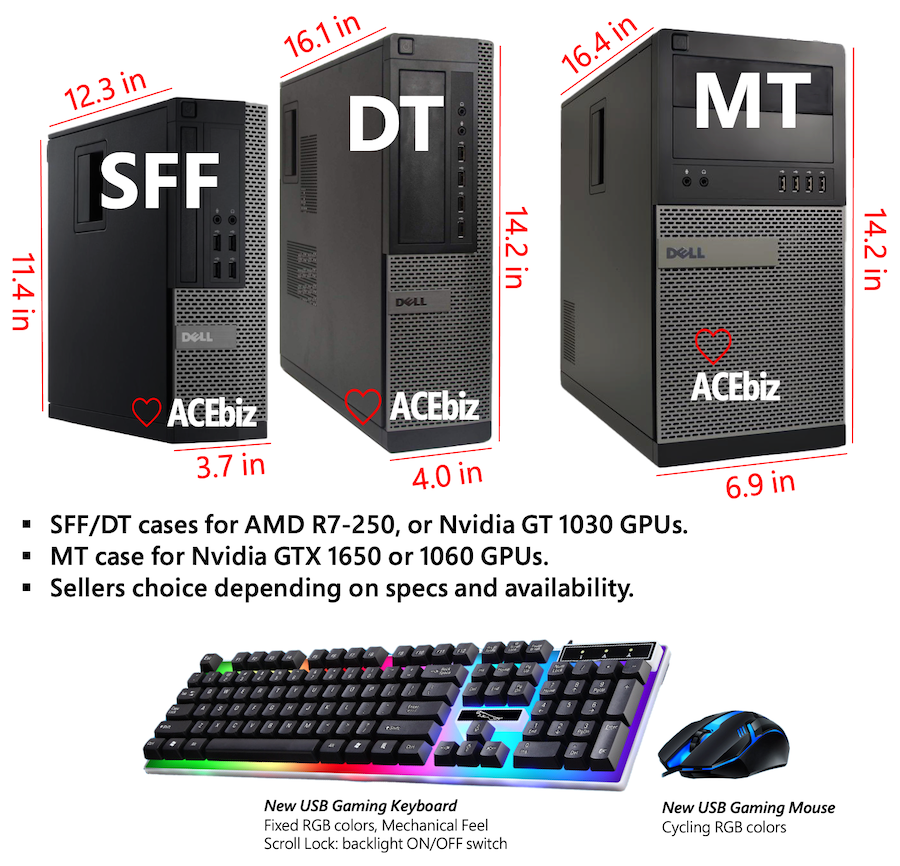 Gaming PC HDMI SSD i7 WiFi BT Desktop Computer Fortnite Roblox ...