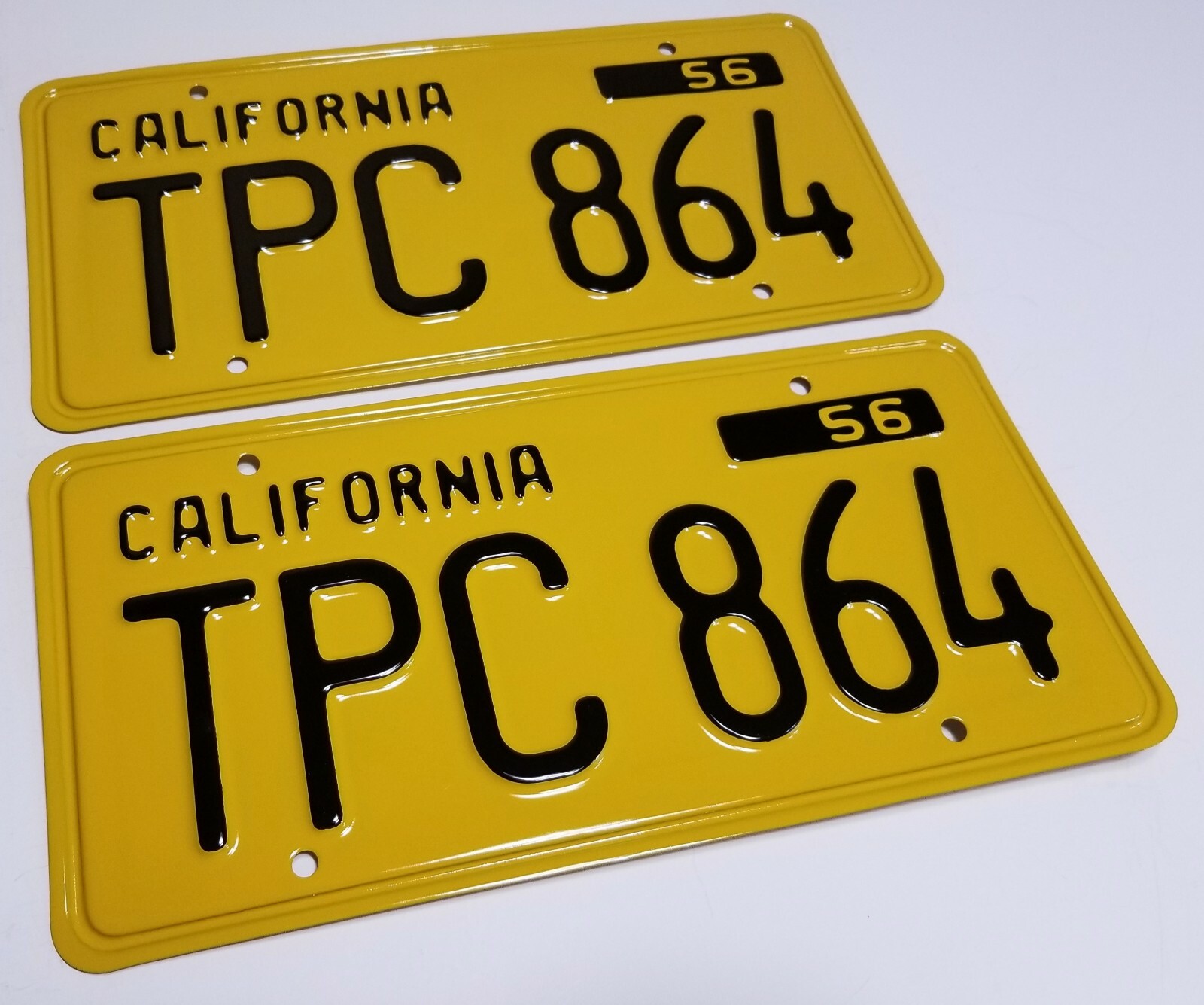California License Plate RESTORATION SERVICE 1956 1957 1958 1959 1960 ...