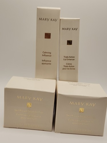Mary Kay Vintage Skin Revival Cream Oil Free(2) Calming Influence & Lip ...