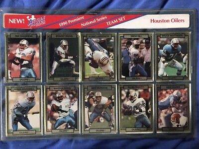 HOUSTON OILERS TRADING CARDS Action Packed Premiere National Team Set ...
