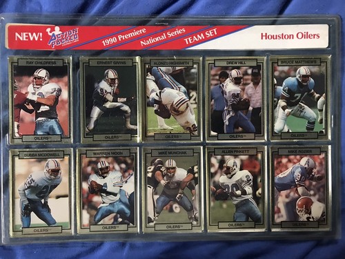 HOUSTON OILERS TRADING CARDS Action Packed Premiere National Team Set ...