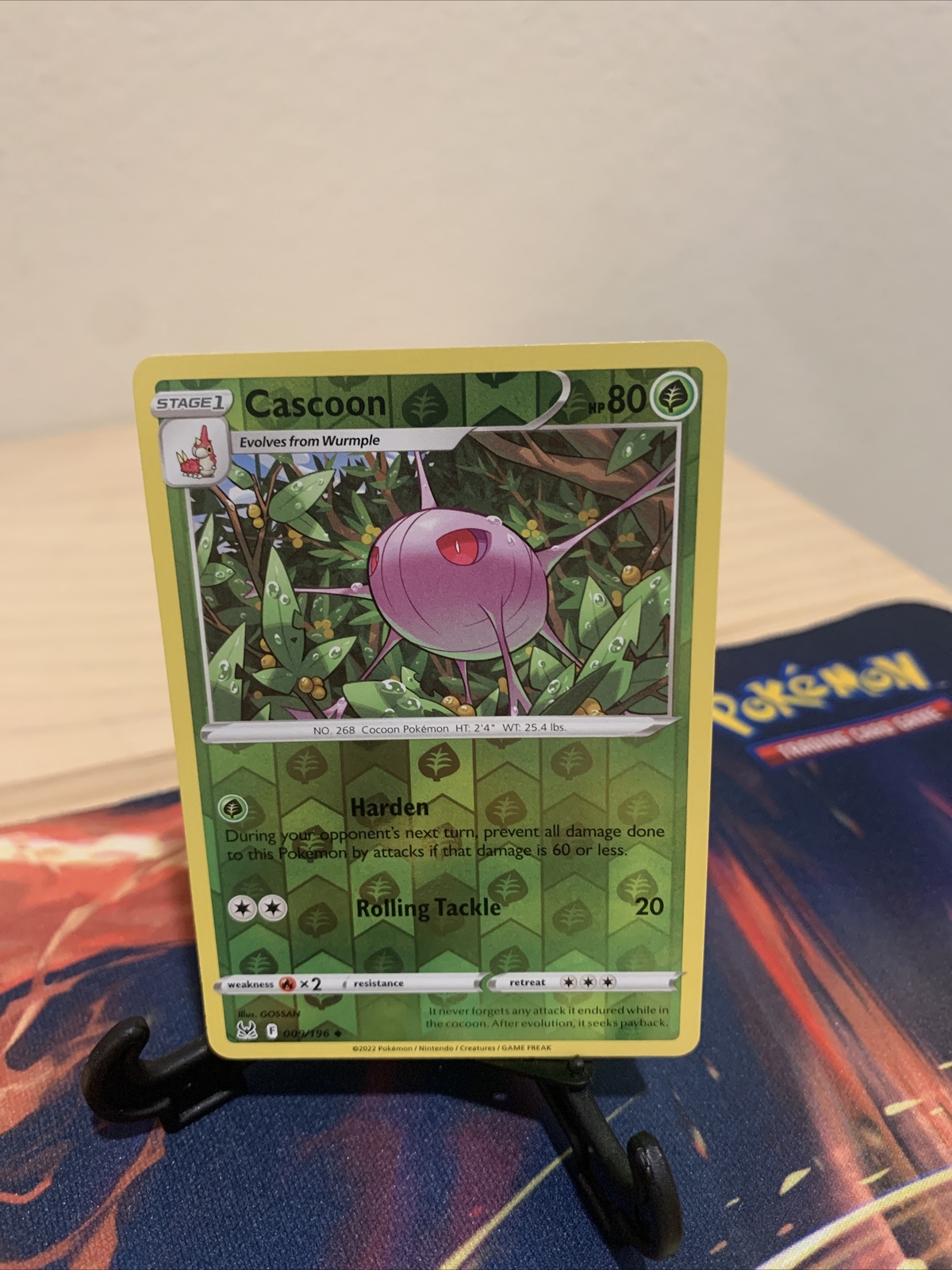 Pokémon TCG Cascoon Sword & Shield - Lost Origin 009/196 Reverse Holo ...