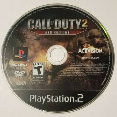 Call of Duty 2: Big Red One (Sony Playstation 2, PS2, 2005) COD - Disc ...