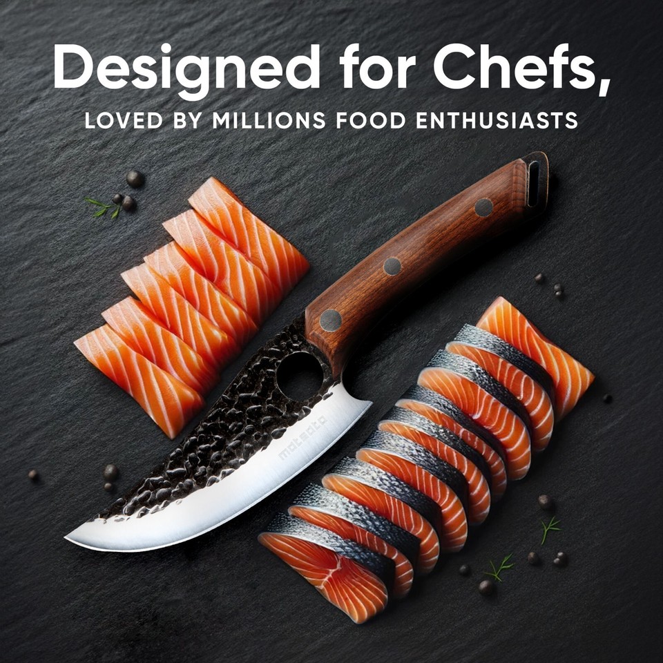 MATSATO® Premium Chef Knife. Japanese Steel Kitchen Knives for Balance ...