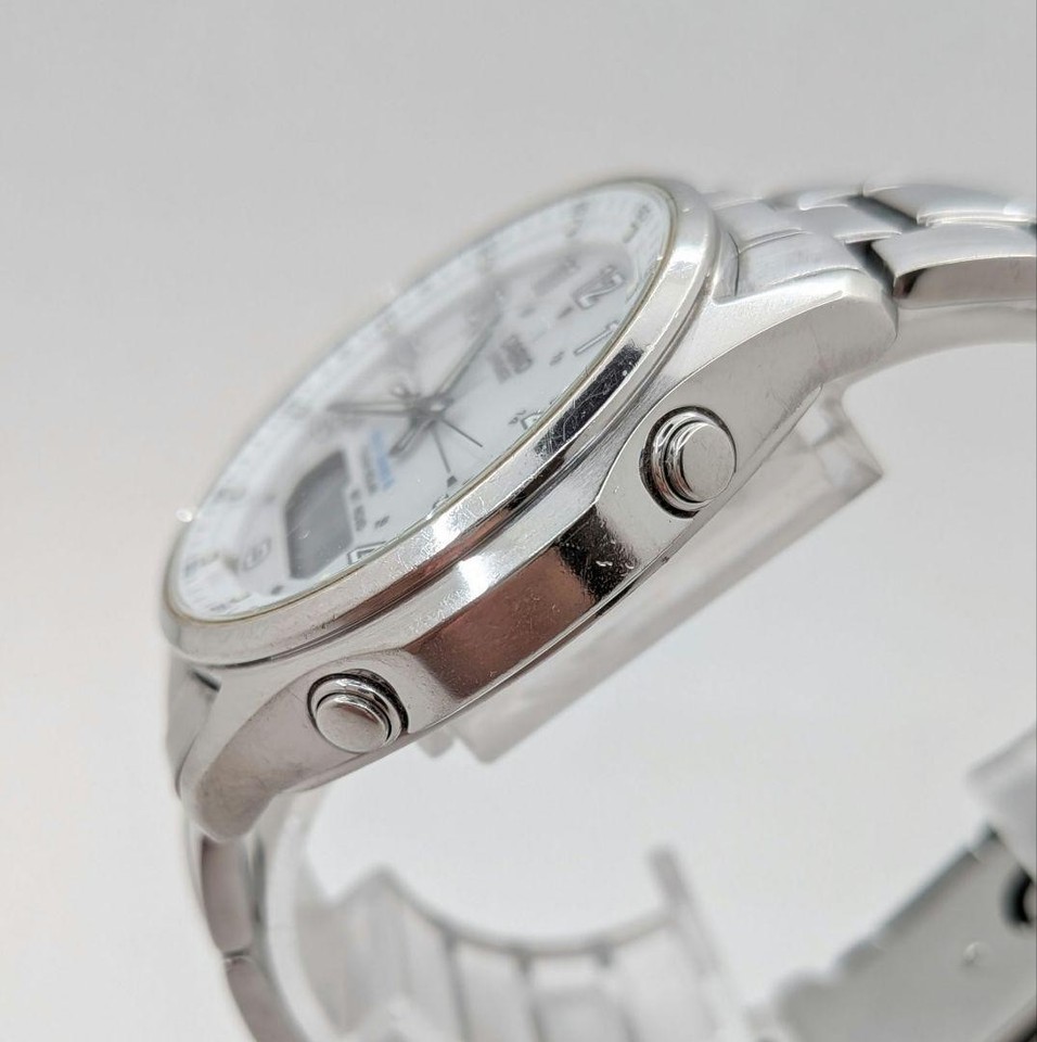 Casio LINEAGE LCW-M100D-7AJF Multi Band 6 White Dial Solar Watch | eBay