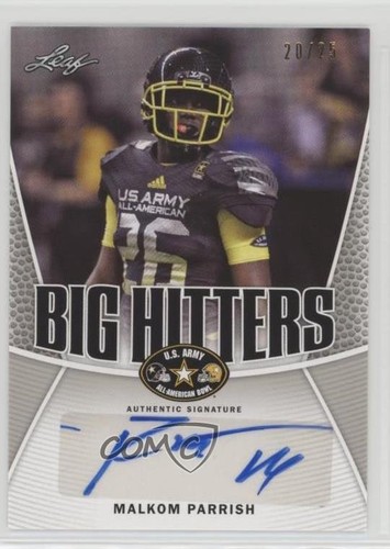 2014 Leaf US Army All-American Bowl Big Hitters Silver /25 Malkom ...