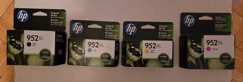 Genuine HP 952XL Black & 952XL Color Office Jet-3 Expired in 2021 & 1 ...