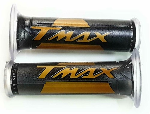 Paire Poignée Yamaha T Max 500 Cc 530 Cc 2001- >2019 Noir Avec Écrit ...