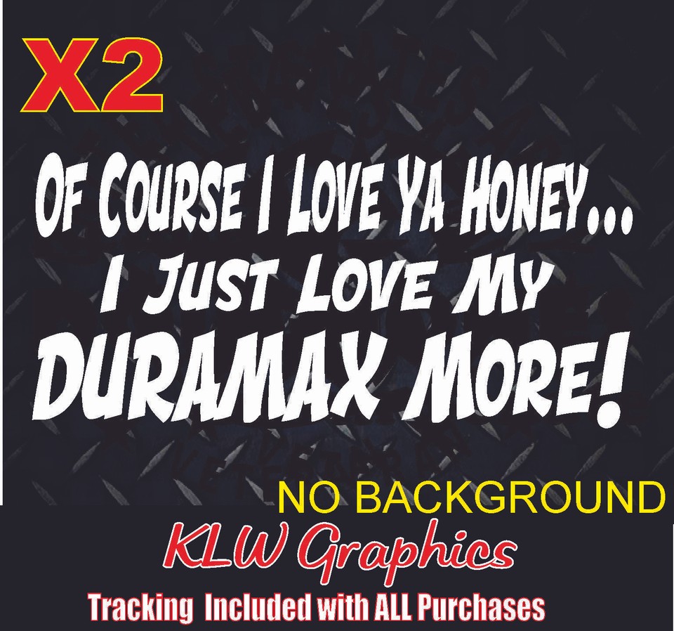 Dirtymax Duramax Decal Sticker Turbo Diesel Truck 6.6 3.0 Crew Cab ...