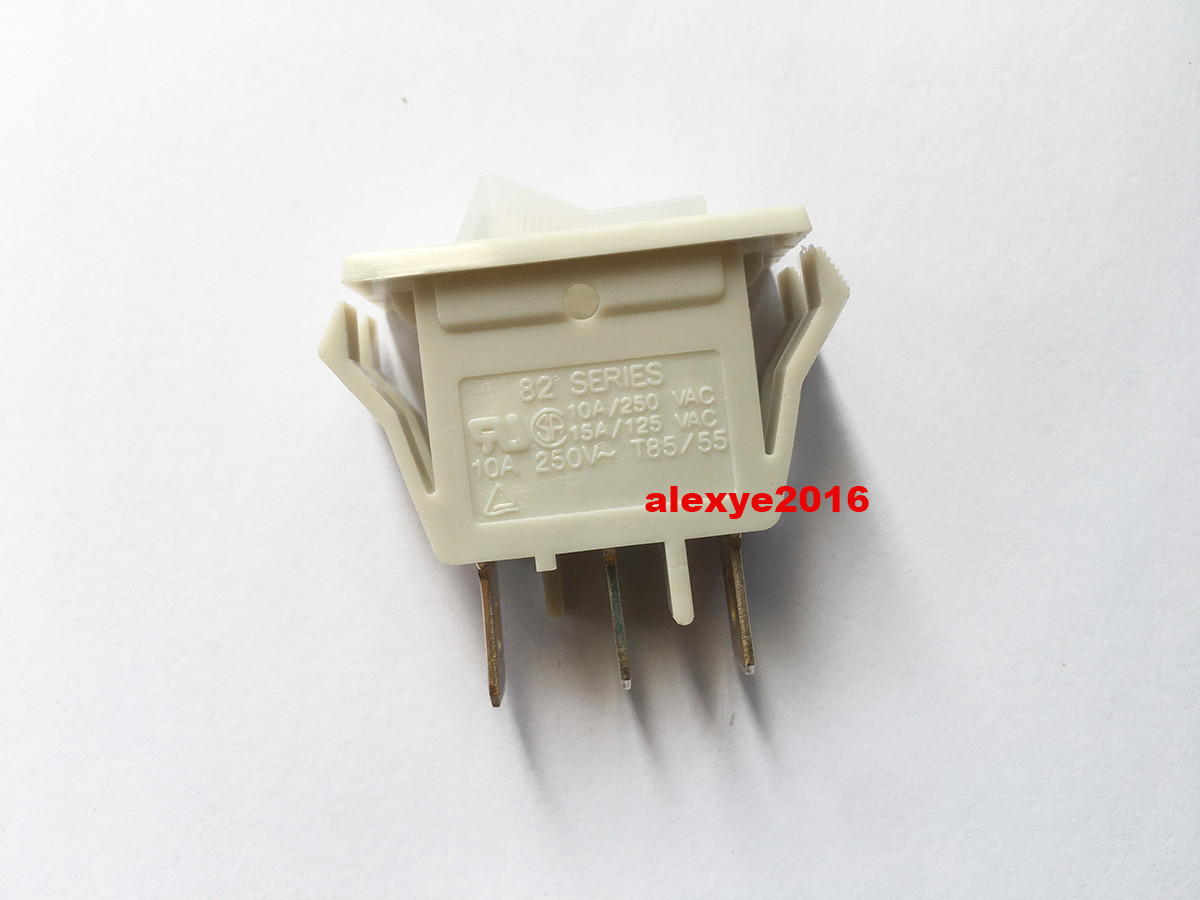 1 PCS Joemex 82 Series 3 Pins 2 Positions Rocker Switch 10A 250VAC T85 ...