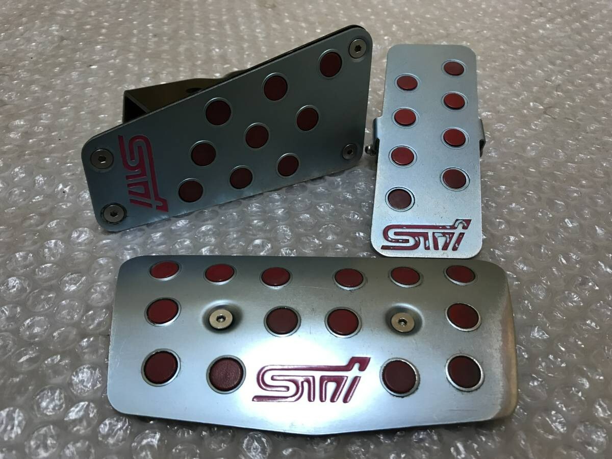 OEM Subaru STI Impreza WRX GC8 GDB GF Automatic Foot Pedal Cover Set ...