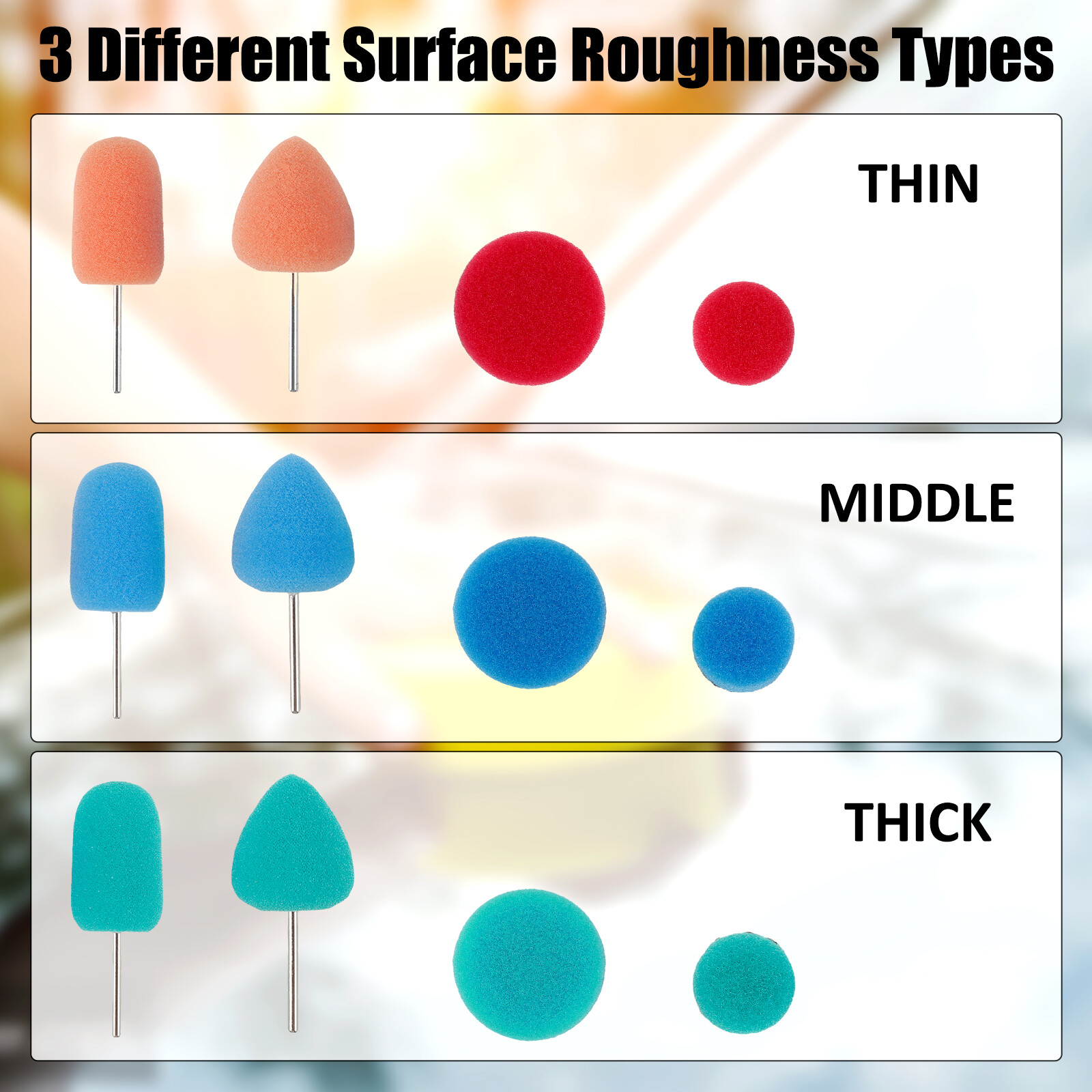 22Pcs Mini Buffing Polishing Pads Kit Reusable Car Detailing Polishing ...