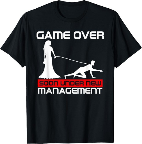 NEW LIMITED Funny Game Over Bride Bachelorette Wedding Just Married T ...