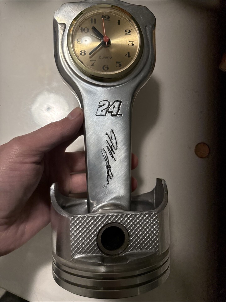 Nascar Jeff Gordon #24 Metal Piston Alarm Clock 1 OF 2500 Tested Works ...