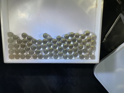 LOT OF MARBLES, CLEAR, PUREE, 1983 PURCHASED CLEAN NO CHIPS OR CRACKS ...