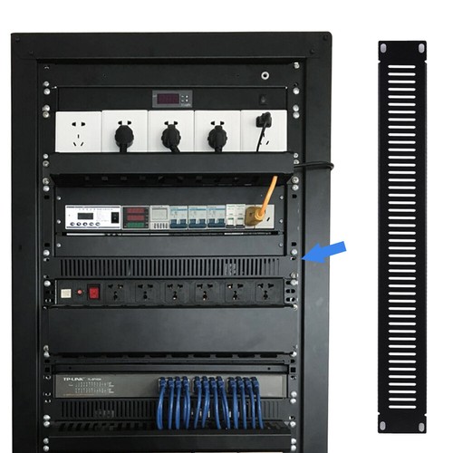 19" Mesh/Vented Rack Blanking Panel/Plate Space 1/2/3/4U Steel Rack ...