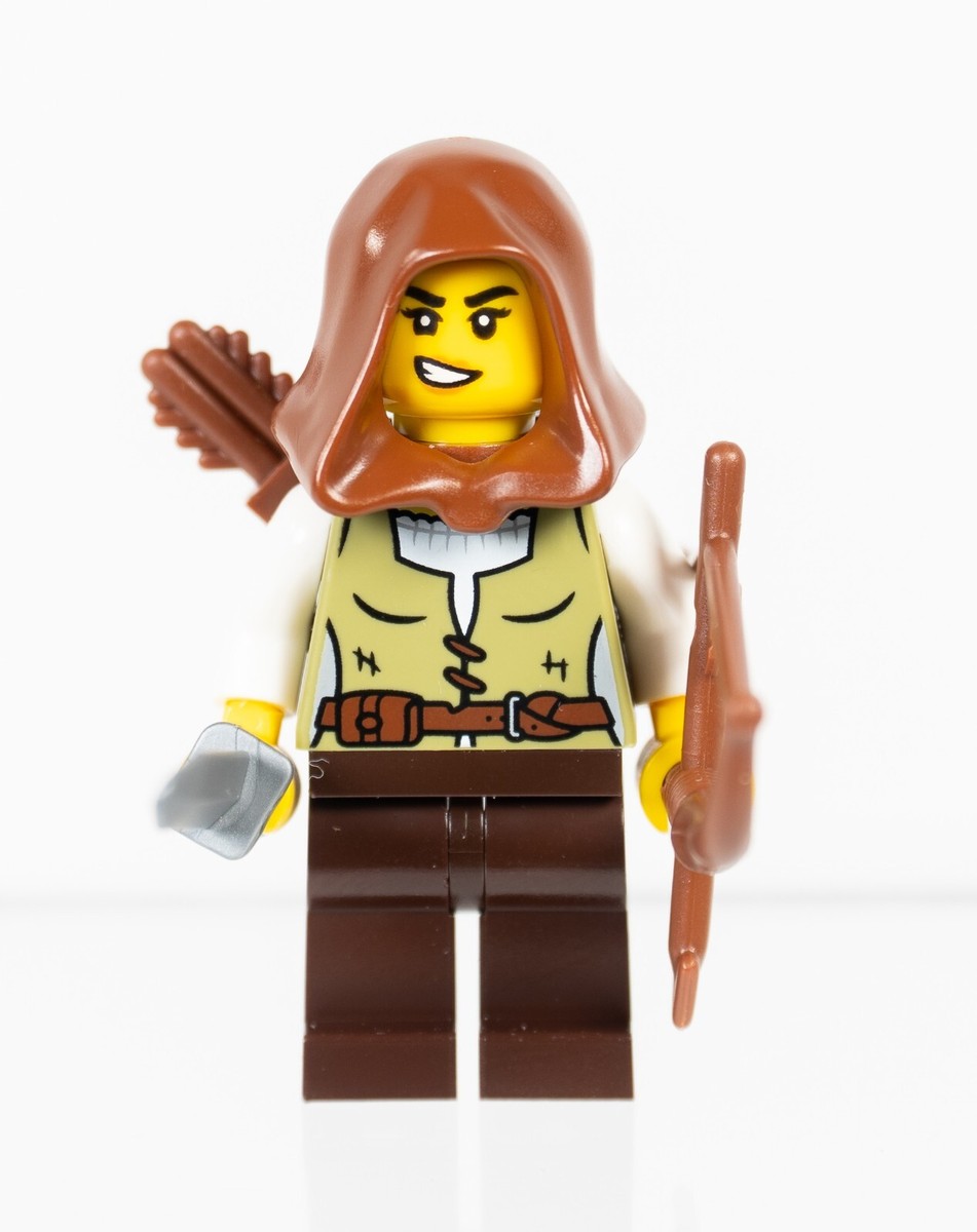 Lego Minifigures Archer LEGO Castle PAB/BAM Lion Knights Female Archer
