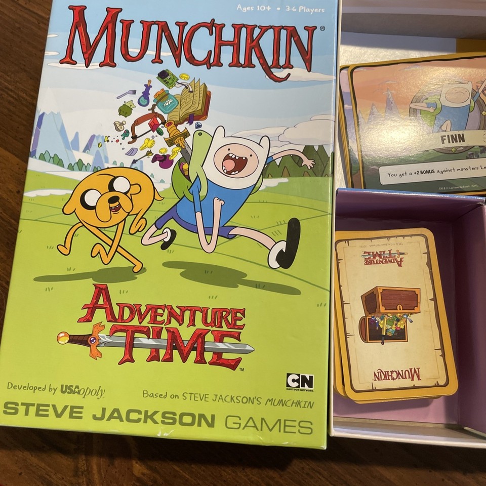 Munchkin Adventure Time Board Game by Steve Jackson Games 2014 Edition ...