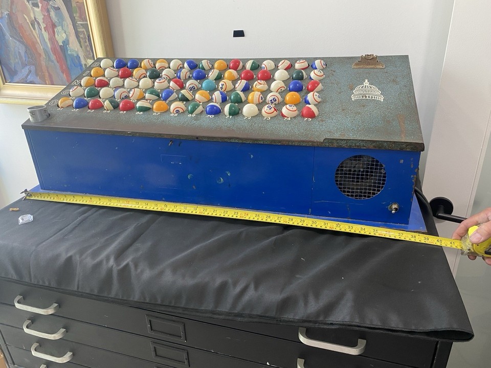 Ultra Rare Vintage Capitol Bingo Machine Working! | eBay