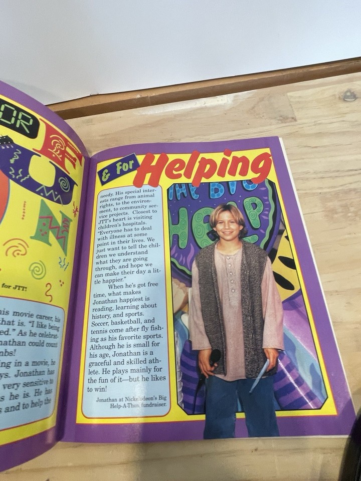 Meet Jonathan Taylor Thomas Jtt Book Paperback Color Photos Inside Rare ...