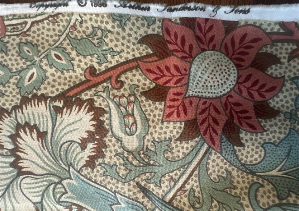 Pink and Rose Sanderson Fabric William Morris UK By the Yard | eBay