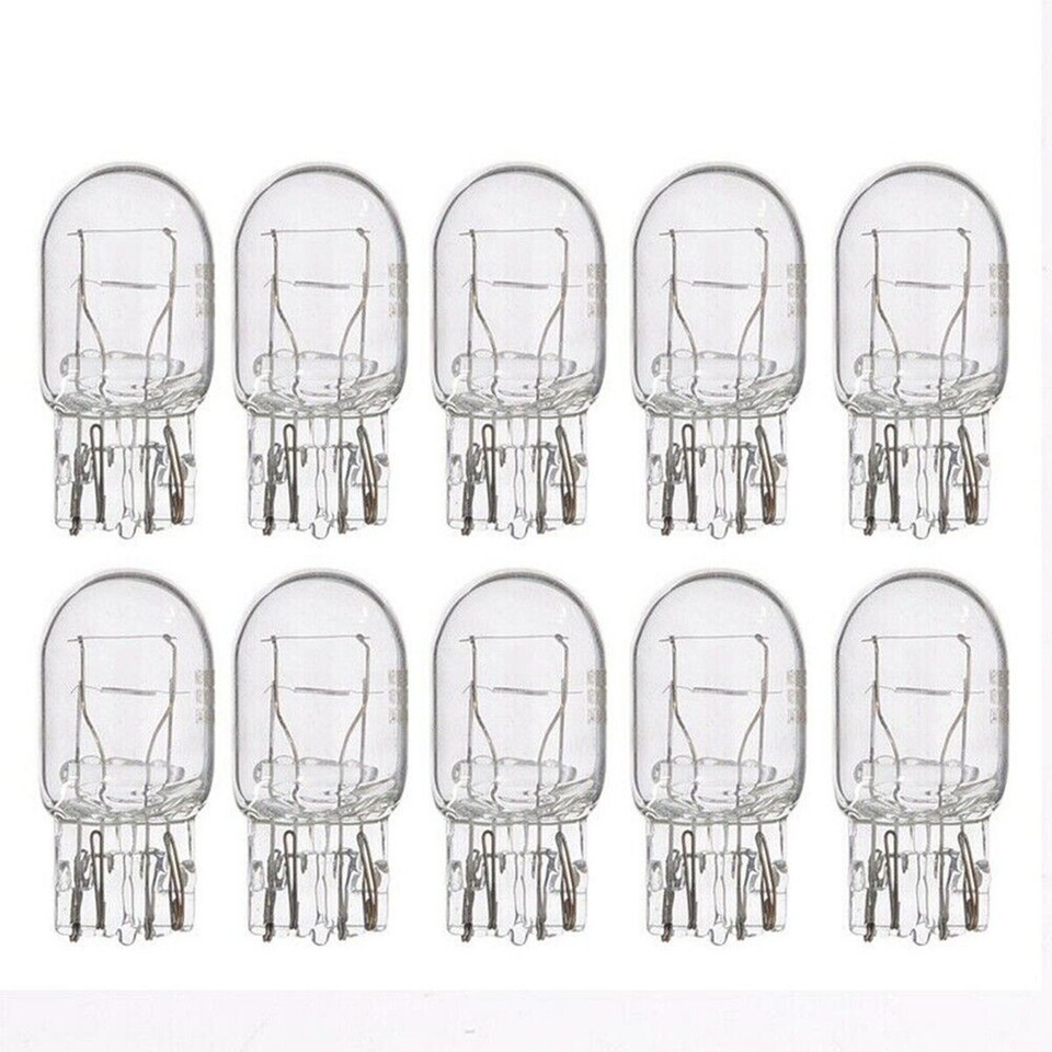 50PCS T20 7443 1891 21/5W Clear Glass Car Turn Signal Stop Brake Tail ...