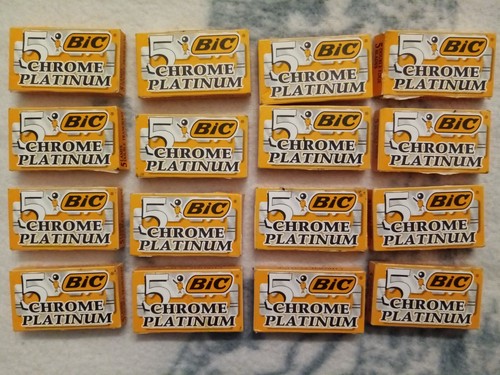 Bic Lot Chrome Platinum 16 x5 Lames Double Tranchant 3086127501641 | eBay