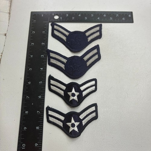 US AIR FORCE AIRMAN FIRST CLASS LOT 4 PATCHES LOT (2 STYLES) Military ...