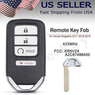 NEW Smart Key for Honda Ridgeline 2017 2018 2019 Remote Fob Prox ...