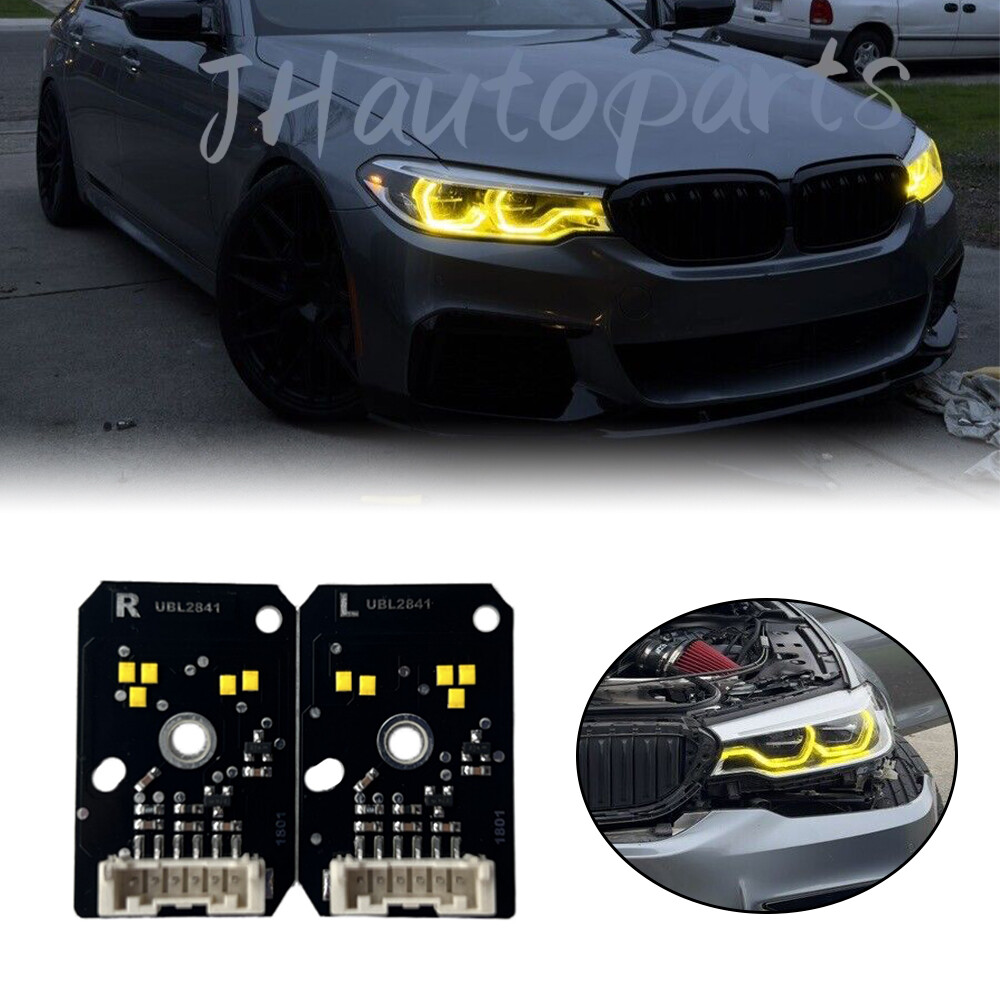 Yellow DRL LED Boards For BMW F90 M5 G30 530i 540i M550iX Headlight ...