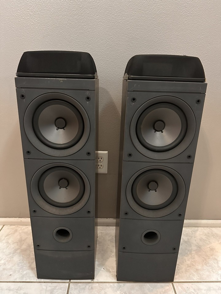 OPTIMUS PRO LX-10 LINAEUM TWEETERS Floor Standing Speakers Pair Home ...