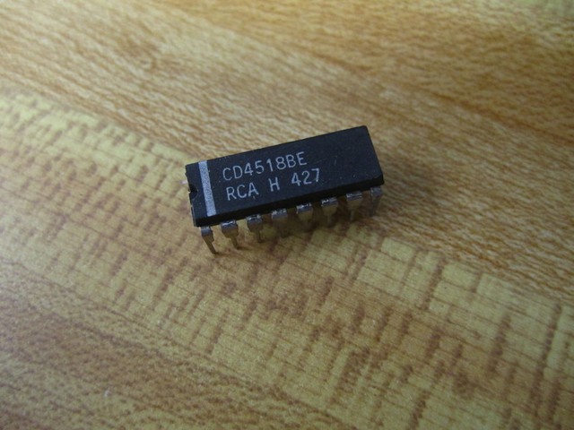 CD4518BE RCA IC CMOS Binary Up Counter CD4518 4518 - NOS for sale ...
