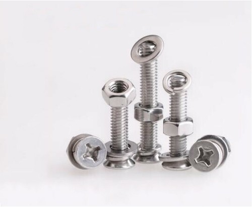 M5 M6 M8 M10 304 cross flat head Screws Stainless steel bolt nut Flat ...