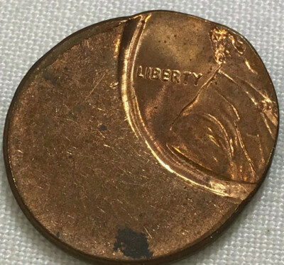 UNITED STATES ONE CENT " ERROR 75% OFF CENTER MIS-STRIKE " UNC AND ...