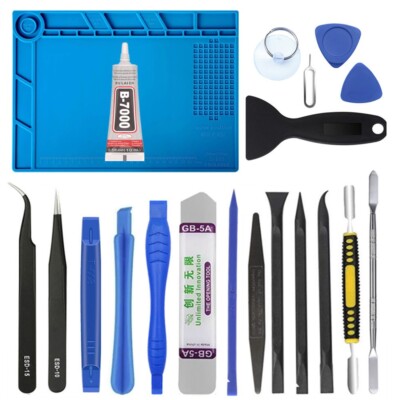 Laptop repair tool kit for PC Computer Phone Opening Spudger Metal Pry ...