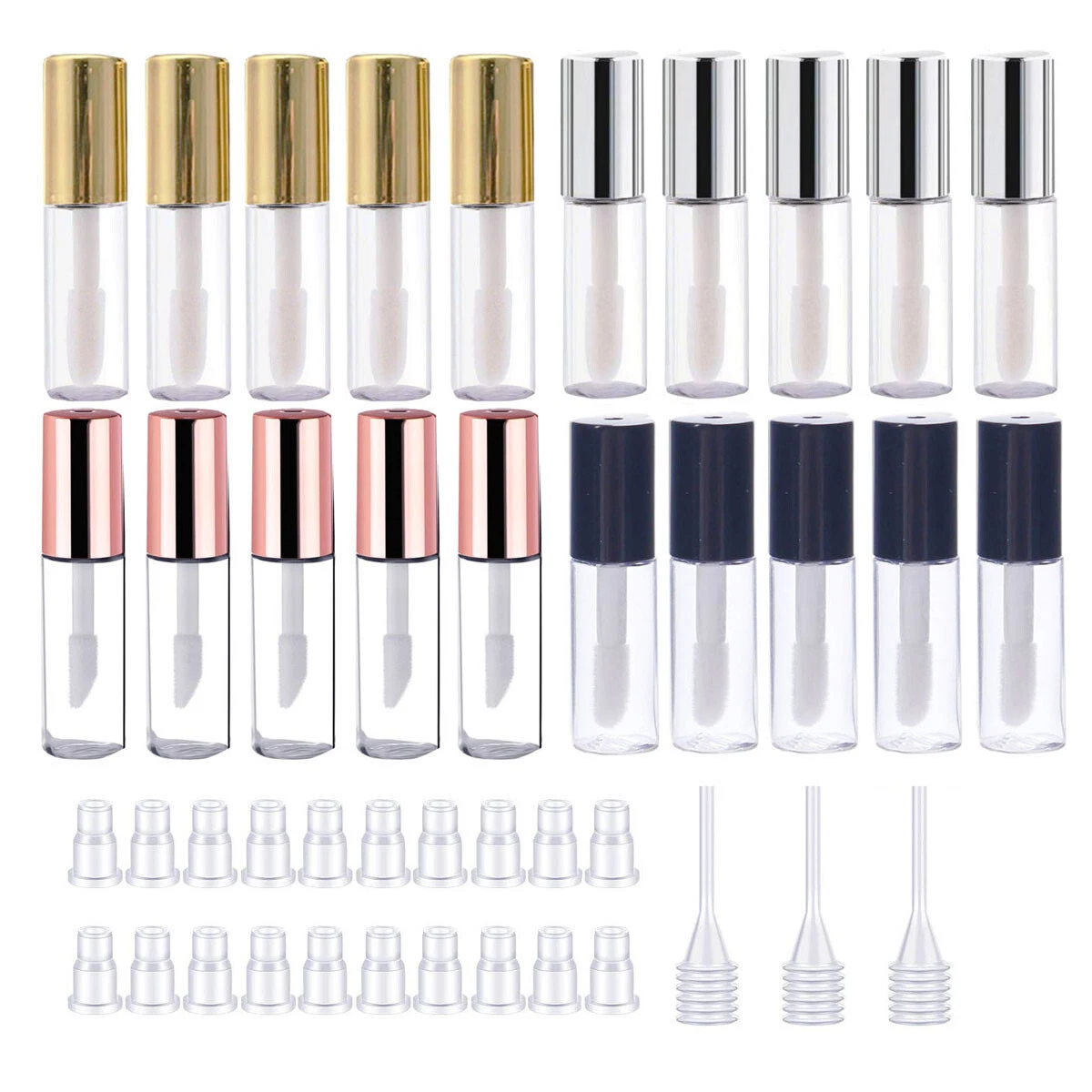 Different Lip Gloss Tubes Empty
