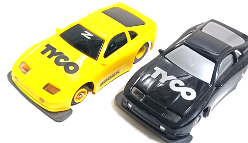 TYCO TCR Nissan 300ZX Black and Yellow with TCR wide chassis. READY TO ...