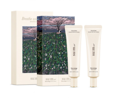 SU:M37˚ Time Energy Hand Cream Duo Set 60ml x 2ea Moisturizing K-Beauty ...