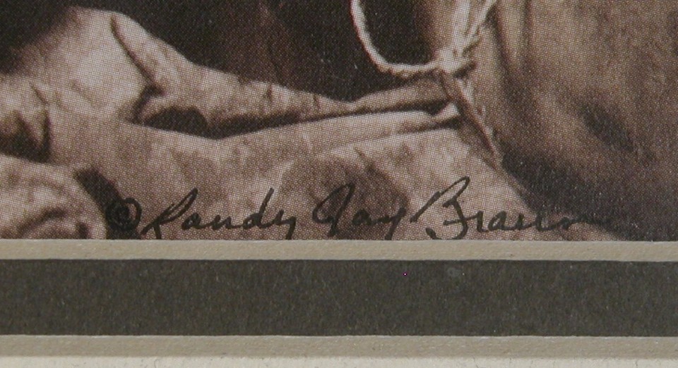 Signed Randy Jay Braun Hawaiian Heirloom Portrait Lithograph (Framed ...