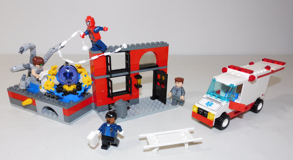 100% 2004 LEGO #4857 Set Spider-Man 2: DOC OCK'S FUSION LAB Harry ...