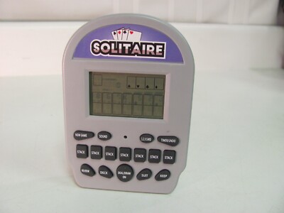 Electronic Solitaire Handheld Game Silver Tested Working 793631571260| eBay