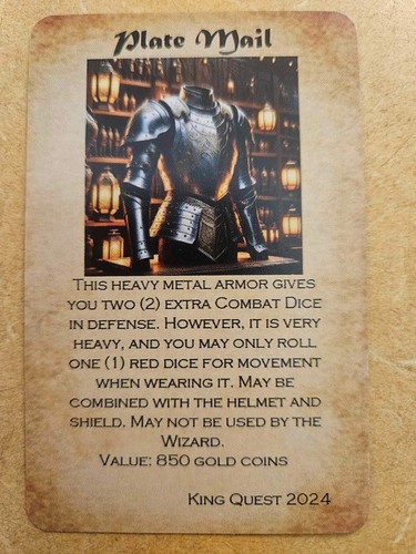 Custom HeroQuest Compatible Equipment Cards (16) – Fan-Made ...